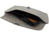 China Custom Logo Embossed Leather Glasses Case 206x86x42mm for Optical Sunglasses for sale