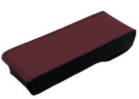 China Black Red Leather Eyewear Case For Spectacles And Sunglasses for sale