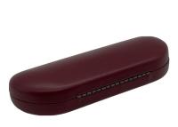 China Iron Leather Fancy Small Metal Reading Glasses Case for sale
