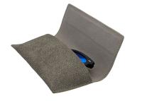 China Grey Leopard Print OEM ODM PU Leather Glasses Case for sale