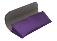 China Purple Handbag Customized Logo Leather Glasses Holder for sale