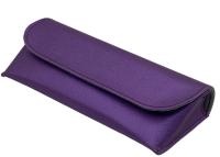 China Purple Handbag Customized Logo Leather Glasses Holder for sale