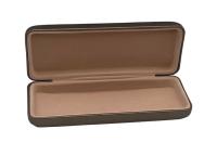 China Eco Friendly Leather Metal Glasses Case 151x57x28mm for sale