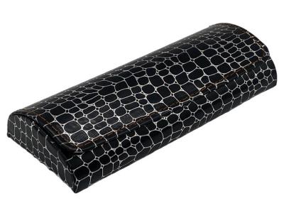 China Custom Logo PU Leather Hard Glasses Case 146x56x27mm for Optical Glasses for sale