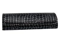 China Custom Logo PU Leather Hard Glasses Case 146x56x27mm for Optical Glasses for sale