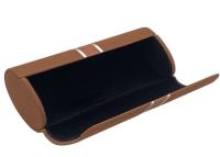 China Glasses Packing Iron Leather Handmade Eyeglass Case for sale