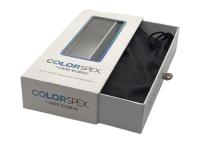 China White Coated Cardboard Sunglasses Box With Transparent Window for sale