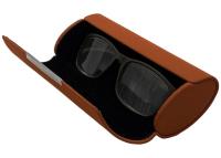 China Leather Wrapped Luxury Novelty Handmade Glasses Case for sale