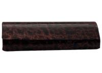 China Leopard Grain Spectacle Case 151x49x34mm Iron Leather Glasses Packaging Box for sale