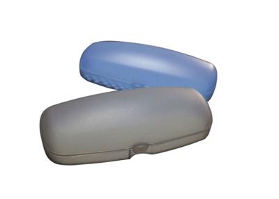 China Blue Injection Mold 15.6cm Clear Plastic Eyeglass Case Custom Glasses Cases for sale