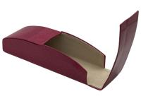 China Custom Logo Eyeglasses Case 151x51x42mm Iron Leather Sunglasses Packaging Box for sale