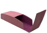China Iron Handmade Glasses Case 155x55x40mm Custom Logo Leather Eyeglass Sunglasses Box for sale