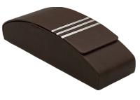 China Eco Friendly Iron Leather Handmade Glasses Case 158x54x43mm for sale