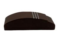 China Eco Friendly Iron Leather Handmade Glasses Case 158x54x43mm for sale