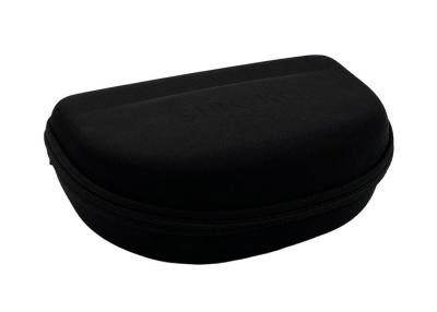 China Big Size Logo Printed EVA Zipper Sunglasses Case With Custom Rubber Puller for sale