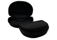 China Big Size Logo Printed EVA Zipper Sunglasses Case With Custom Rubber Puller for sale