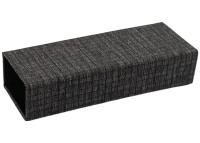 China Leather Wrapped Rectangular Foldable Spectacle Case 156x61x36mm Custom Logo for sale
