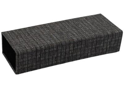 China Leather Wrapped Rectangular Foldable Spectacle Case 156x61x36mm Custom Logo for sale