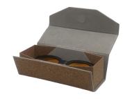 China Kraft Paper Floral Hardshell Foldable Sunglasses Case for sale