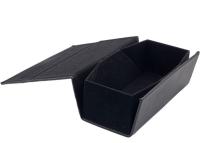 China Leather Rhinestone Foldable Glasses Case , Sunglasses Packaging Box Purple Glitter for sale