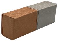 China Cool Square Iron Leather 14.9cm Handmade Glasses Case for sale