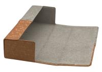 China Cool Square Iron Leather 14.9cm Handmade Glasses Case for sale