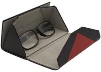 China Cute Printing Foldable Glasses Case , Women Triangle Eyeglass Case for sale