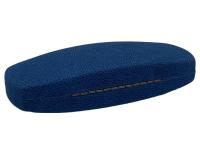China Blue Iron Frame Clamshell Hard Leather Glasses Case 158x65x38mm for sale