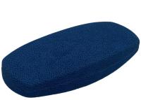 China Blue Iron Frame Clamshell Hard Leather Glasses Case 158x65x38mm for sale
