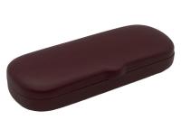 China Rust Red Slim Metal Glasses Case for Kids 155x60x33mm Iron Box for sale