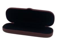 China Rust Red Slim Metal Glasses Case for Kids 155x60x33mm Iron Box for sale