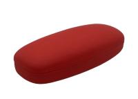 China Cute Ladies Clamshell Glasses Case , Red Leather Optical Glasses Case for sale