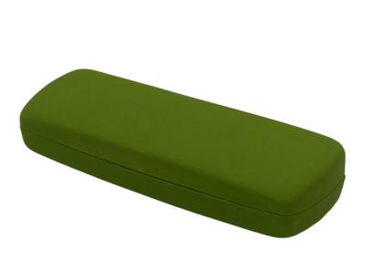 China OEM Hard Clamshell Glasses Case , Green Iron Glasses Case for sale