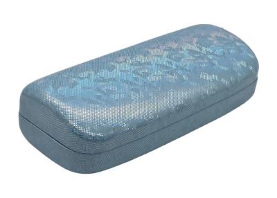 China Custom PU Wrapped Metal Clamshell Glasses Case 155x67x42mm for Sunglasses for sale