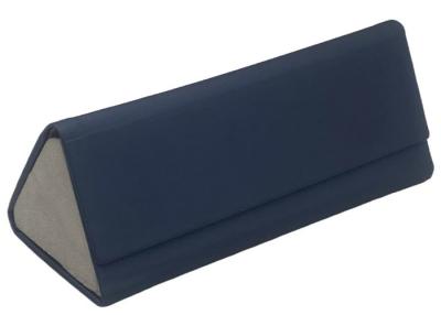 China Faux Leather Personalised Logo Triangle Sunglasses Case for sale