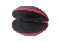 China Custom Dark Purple Zipper Sports Sunglasses Case EVA 163x73x66mm OEM for sale