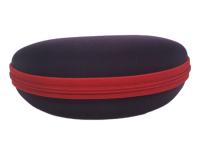 China Custom Dark Purple Zipper Sports Sunglasses Case EVA 163x73x66mm OEM for sale