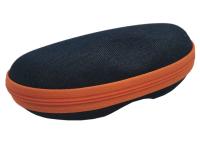 China Fabric Velvet EVA Glasses Case , Portable Zip Up Glasses Case for sale