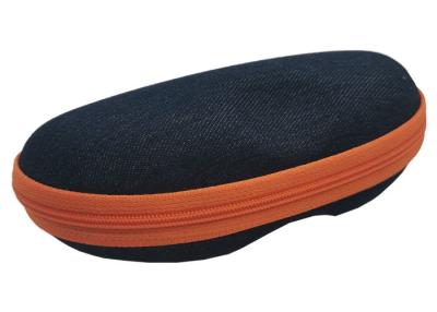 China Fabric Velvet EVA Glasses Case , Portable Zip Up Glasses Case for sale