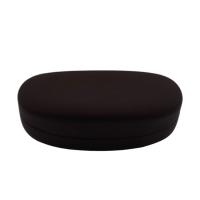 China Custom Logo Embossed ODM Clamshell Eyeglass Case 163x76x61mm Metal Optical Glasses Sunglasses Case for sale
