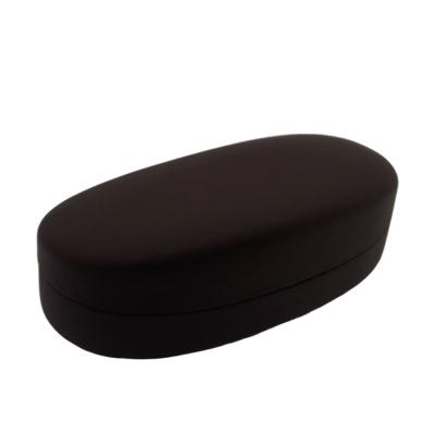 China Custom Logo Embossed ODM Clamshell Eyeglass Case 163x76x61mm Metal Optical Glasses Sunglasses Case for sale