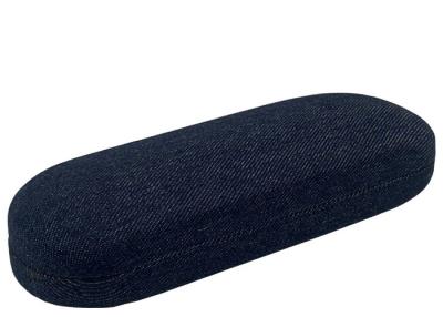 China Iron Leather Material Metal Glasses Case Black Color for sale