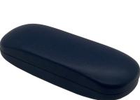 China Custom 16.1cm Fancy Sunglasses Case with Logo Iron Leather Hard Eyeglass Case for sale