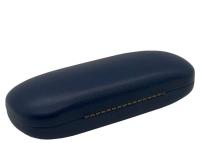 China Custom 16.1cm Fancy Sunglasses Case with Logo Iron Leather Hard Eyeglass Case for sale