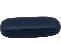 China Custom 16.1cm Fancy Sunglasses Case with Logo Iron Leather Hard Eyeglass Case for sale