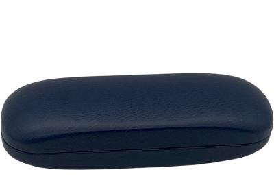 China Custom 16.1cm Fancy Sunglasses Case with Logo Iron Leather Hard Eyeglass Case for sale