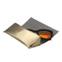 China Soft Luxury Magnetic Closure 16.7CM Sunglass Case Leather Glasses Case for sale