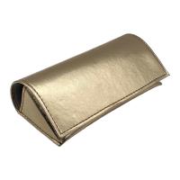 China Soft Luxury Magnetic Closure 16.7CM Sunglass Case Leather Glasses Case for sale