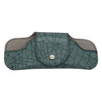 China Simple Design PU Leather Glasses Case 172x70mm Soft Spectacle Pouch for Women OEM Custom for sale