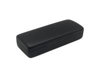 China OEM Custom Black Square Leather Sunglass Case Hard Shell 158x64x35mm for sale
